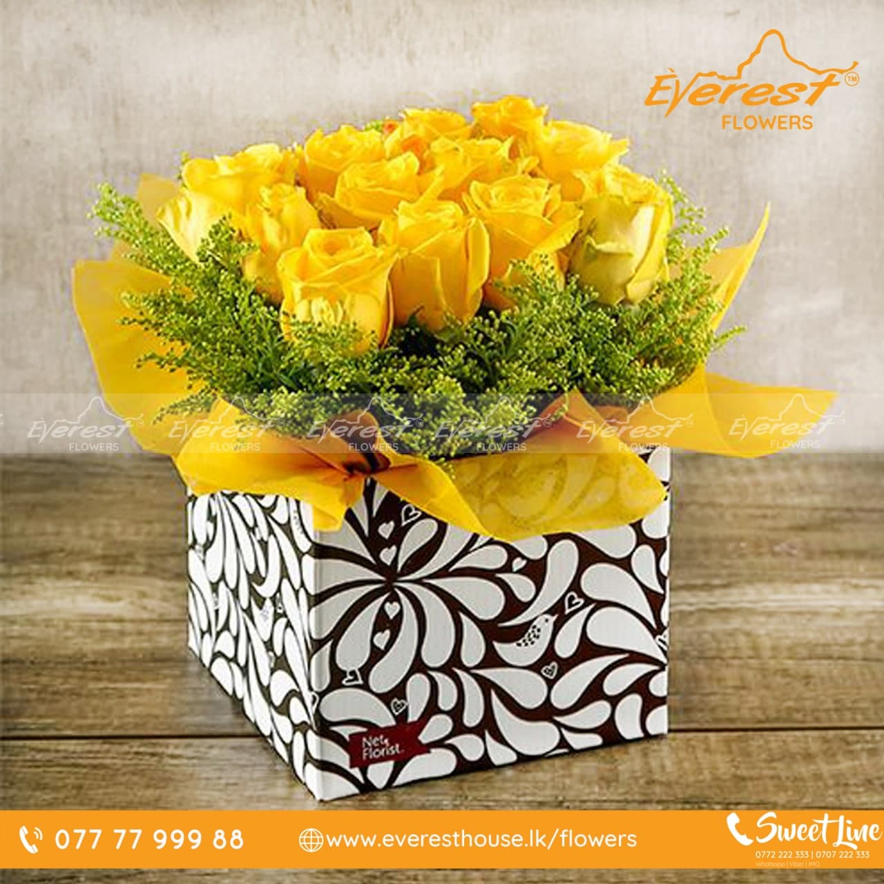 Real Flower Box - Everesthouse.lk